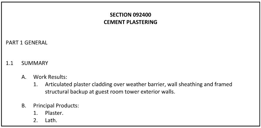Creating Master Specs - How is it done?